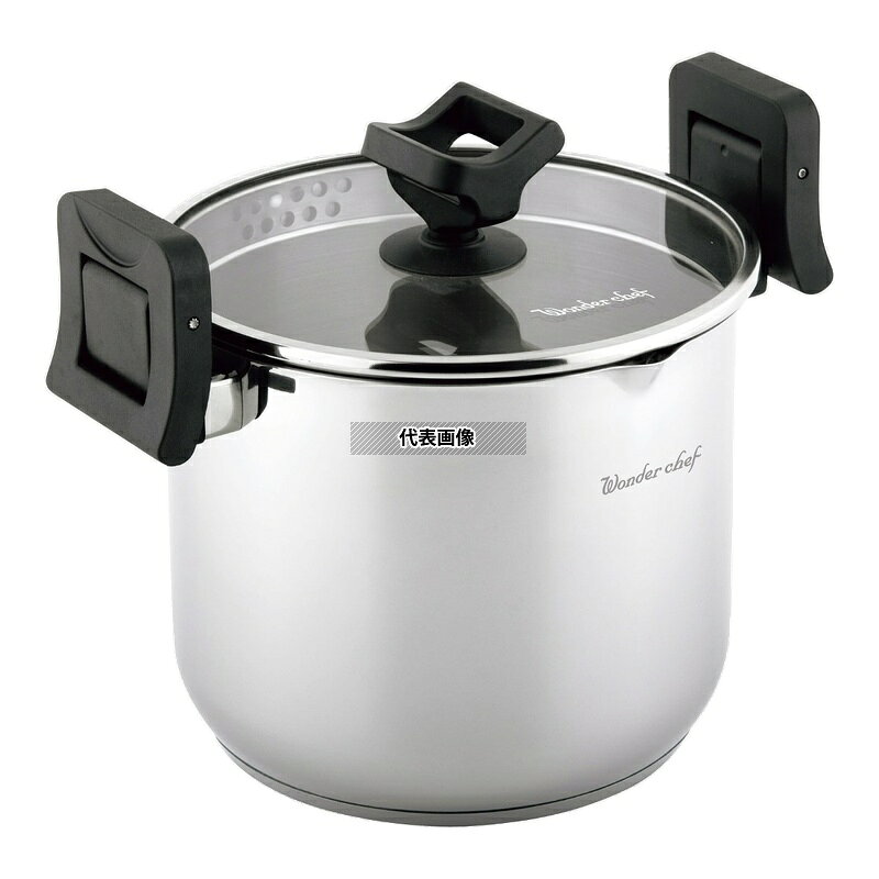 商品の特徴 ワンダーシェフ パスタポット 5.3L (LPDA53) ●取っ手を持ち上げるだけでフタをロック。麺類はもちろん、茹で野菜などにも便利な湯切り機能。 ●煮る・茹でる・蒸す、と幅広くご使用頂けます。 ●200V電磁調理器を含むオー...