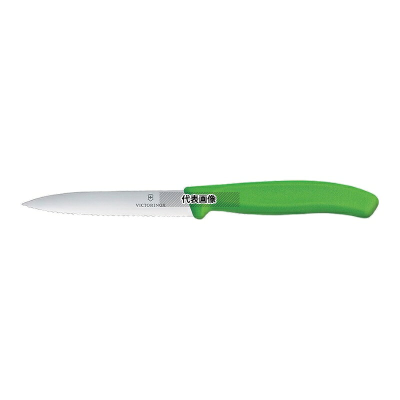 商品の特徴 ビクトリノックス ペティナイフ 波刃GN 6.7736.4FCE 10cm ●ビクトリノックスは、1884年の創業。一世紀以上の伝統と歴史が鋭い切れ味を生み出します。 ●片刃 ●背厚：1.2mm 製品仕様 ●型番:6.7736....