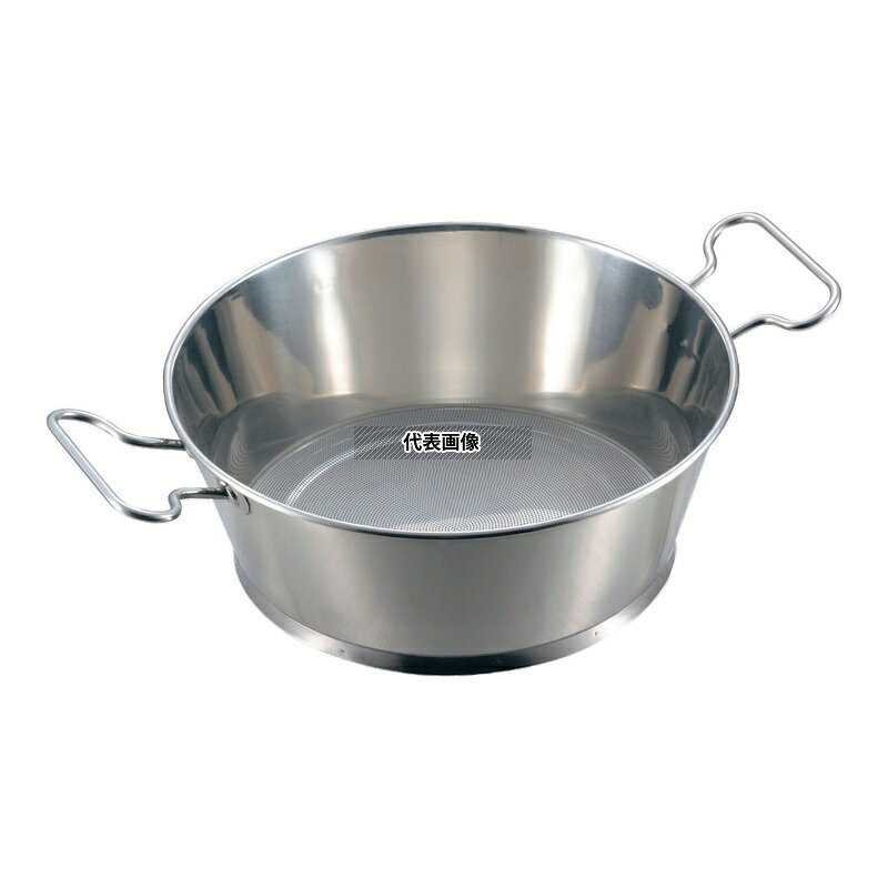 商品の特徴 EBM(江部松) ステンレス 両手ハンドル パンチング油コシ 23cm ●メッシュ網と違い、パンチング材を使用しているため丈夫で長持ち、安全です。 ●パンチング穴：φ1.5 製品仕様 ●商品ブランドシリーズ:EBM(江部松) ●...