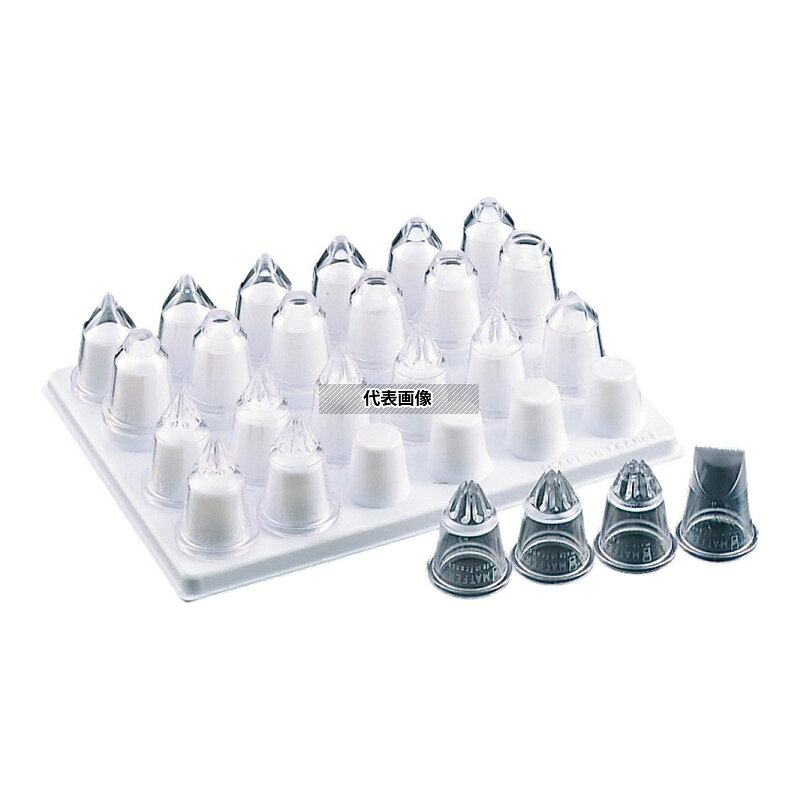 商品の特徴 マトファー PLS 口金セット 24ケ入 80021 ●セット内容：A5(φ4)・A8(φ6)・B6(φ6)・B8(φ6)・C6(φ9)・C8(φ10)・D6(φ11)・D8(φ12)・E6(φ15)・E8(φ13)・FE2(幅...