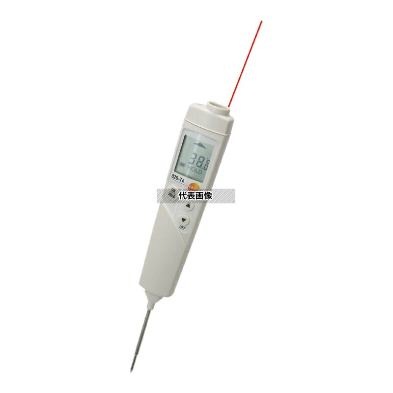 商品の特徴 テストー 中心温度センサ付 赤外放射温度計 testo 826-T4 0563.8266 ●非接触式計測測定精度：±1.5℃(20～100℃)±2℃または計測値の±2%(その他の範囲) ●接触式計測測定精度：±0.5℃(-30～...
