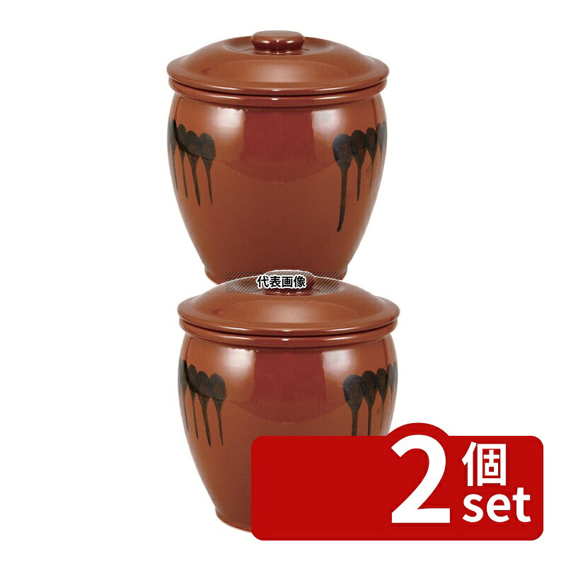商品の特徴 蓋付 半胴瓶 3号 5.4L 紅星窯 ●陶器製なので、ぬか漬はもちろん、味噌、焼鳥のタレ等幅広く使用できます。 製品仕様 ●英語商品名:Ceramic Pickle Jar with Lid #3 5.4L　 ●商品ブランドシリ...