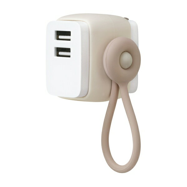 商品の特徴 ソニック UL-6925-BE USB充電器 USB-A×2 ケーブルリング付ユートリムエル ベージュ 外出先でも、家の中でも、サッと持ち運んで充電できる！コンパクト設計。 やわらかシリコン素材のケーブルリングは、ケーブルを束ね...