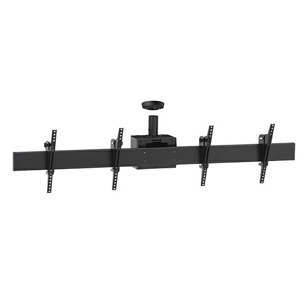 商品の特徴 ハヤミ工産(HAMILeX) CH-M24B 天吊り金具 〜55V型 ブラック 左右2連 マルチ サイネージ メニューボード グリーン購入法適合、RoHS2対策製品、VOC対策、二重安全構造、天吊り金具　左右2連用テレビ取付金具...