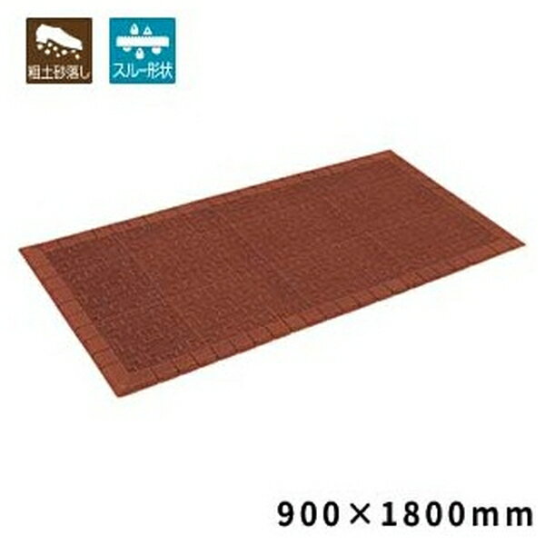 ※沖縄・離島への発送はできかねます。ご注文いただいた後に当店にてキャンセルさせていただく場合がございますのでご了承ください。 商品の特徴 テラモト(TERAMOTO) テラロイヤルマット 茶 900×1800 MR-050-056-4 土砂...