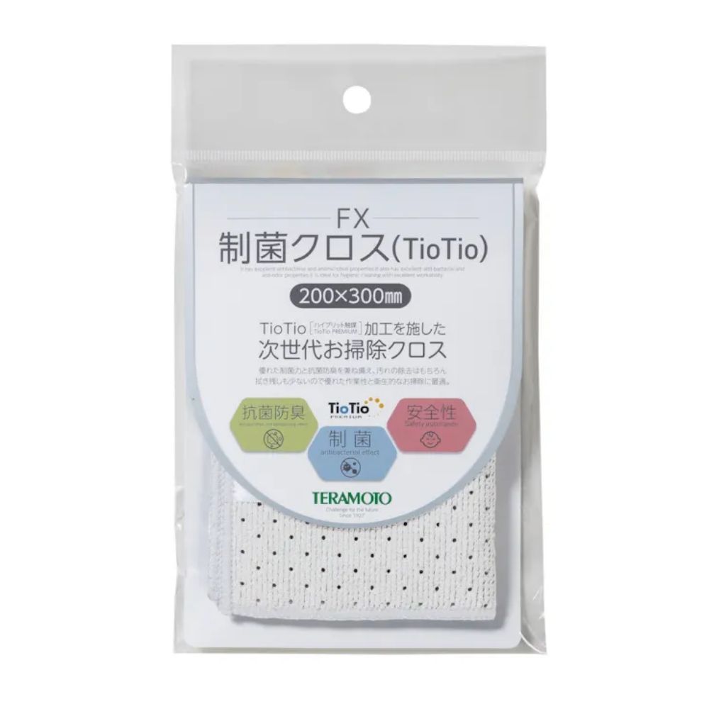※沖縄・離島への発送はできかねます。ご注文いただいた後に当店にてキャンセルさせていただく場合がございますのでご了承ください。 商品の特徴 テラモト(TERAMOTO) FX制菌クロス(TioTio) 白 20×30 CL-374-940-8...