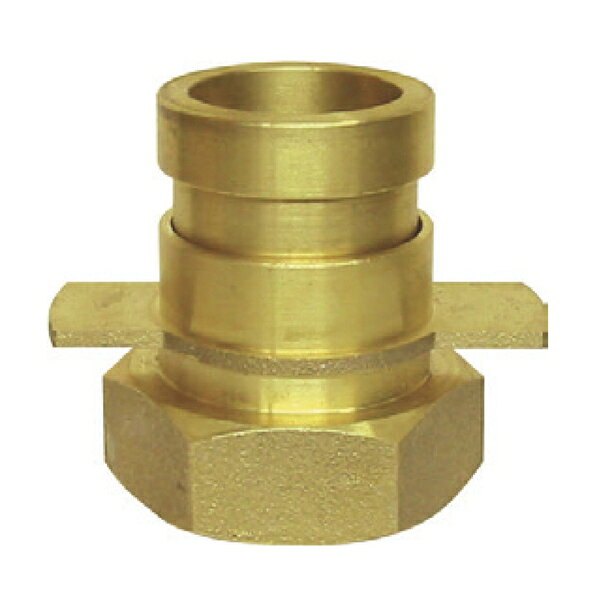 商品の特徴 岩崎製作所　36ET040B　黄銅製 E105 町野男×ガスネジ女(PTネジ)　角押輪付 ●町野式（差込式・ワンタッチ式）からガスネジ式（PTネジ）に変換する媒介金具です ●農業・船舶・消防等、幅広い分野でご利用いただけます ●...