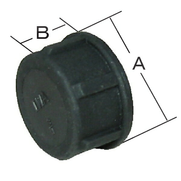 商品の特徴 岩崎製作所　49CAP40P　樹脂(PP)製 キャップ ●配管用・水道・スプリンクラーなどPT（テーパー）ガスネジの外ネジ用エンドキャップ。 製品仕様 ●サイズ：40(1 1/2)A ●材質：樹脂(PP)製 ●サイズ(呼び径)：...