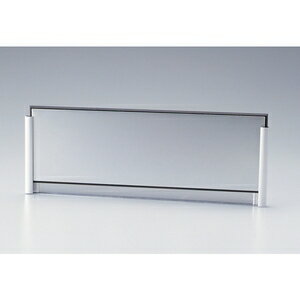製品仕様 ●サイズ：80×240×3.5mm ●材質：アクリル・(プレート・取付部)アルミ ●詳細：(差し込みケース・80×245×7.4mm〈最厚部〉)裏面テープ・ビス付