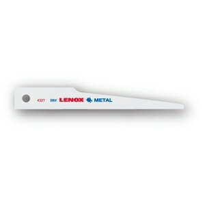 LENOX エアーソーブレード 100mm×32山(5枚) 432T 商品の特徴 ●バイメタル設計で柔軟性に優れ、破損にも強く、切断ワークに最適な山数を選定することでスムーズな切断が可能です 製品仕様 ●ネジ穴タイプ ●サイズ：全長 102...