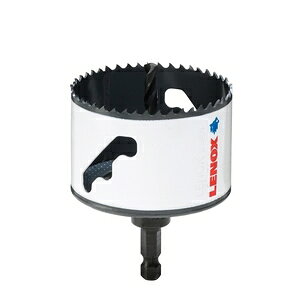 LENOX スピードスロット軸付バイメタルホールソー 76mm 商品の特徴 ●刃の側面のスリットを大きむ取ることで、切削時の熱を発散しやすく、切削時にも熱を持ちにくい設計です ●階段状のスリットで、切り屑の排出を楽に行うことが出来ます ●刃...