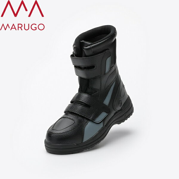 【特徴】 ●土木・建築作業に最適なハイカットタイプの安全シューズ。 ●ロング丈でも脱ぎ履きが簡単なマジックタイプ。 ●夜間、早朝の作業での安全性を高める反射材を使用。 【仕様】 ●アッパー材：合成皮革 ●底材：ゴム ●足幅：3E相当 ●先芯...