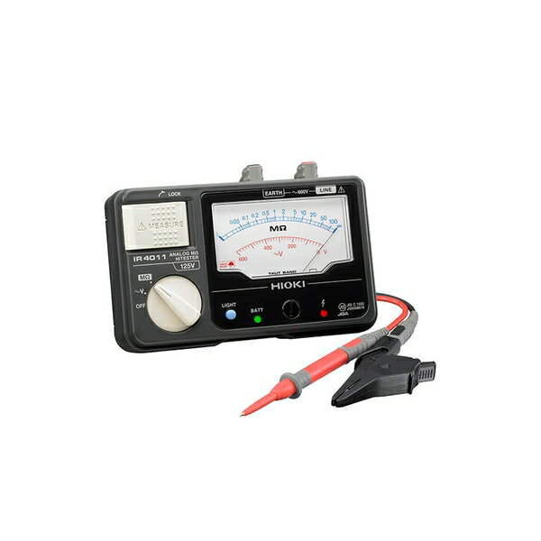 DMM・テスタ・現場測定器 ＞絶縁抵抗計 絶縁抵抗計 / 単レンジ・アナログタイプ＞アナログメグオームハイテスタIR4011-10 単レンジアナログ絶縁抵抗計 125V CAT III 600V ●堅牢性への現場ニーズに応える耐衝撃設計、コ...