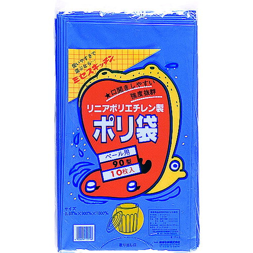 オレンジブック トラスコ中山　TRUSCO積水 90型ポリ袋 青 #7−1 〔品番:N9707〕[ 注番:0019658]特長●強度が強いポリ袋です。仕様●容量(L)：90●縦(mm)：1000●横(mm)：900●厚さ(mm)：0.05●...
