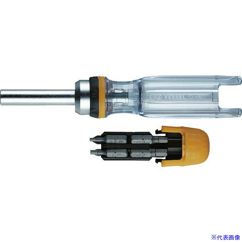 オレンジブック トラスコ中山　TRUSCOVESSEL ラチェットドライバー 8本組 TD‐6808MG 〔品番:TD6808MG〕[ 注番:1026605]特長●ビット差替式の本締め対応・ラチェットドライバーです。●1本に［［＋］］、［［...