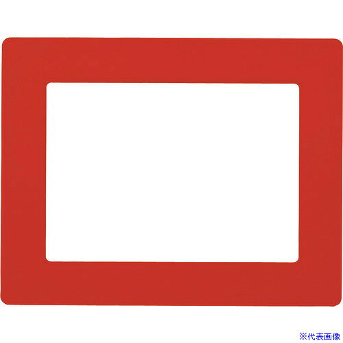 オレンジブック トラスコ中山　TRUSCO緑十字 路面用区画標識(A4用紙対応タイプ) 赤 YKH−A4R 312×398mm 裏テープ付 〔品番:403114〕[ 注番:1028510]特長●パソコン等で作成したオリジナル書式を床面に掲示...