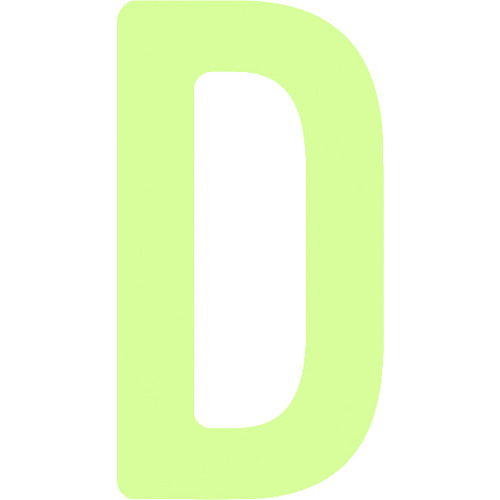 オレンジブック トラスコ中山　TRUSCOIM 非常用標識 中輝度蓄光カッテイング文字 英字 D 粘着シール 50×26mm 〔品番:AILUMI50D〕[ 注番:1029998]特長●光を蓄え、暗い所で発光します。●災害や停電時に判読でき...