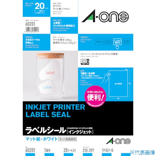オレンジブック トラスコ中山　TRUSCO3M ラベルシール(インクジェット)1面 〔品番:60201〕[ 注番:1032653]特長仕様仕様2●ラベルシール(インクジェット)1面材質/仕上セット内容/付属品注意原産国（名称）日本JANコー...