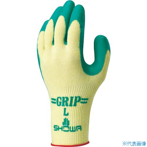 オレンジブック トラスコ中山　TRUSCOSHOWA 天然ゴム背抜き手袋 まとめ買い グリップ(ソフトタイプ)5双パック グリーン Mサイズ 〔品番:NO310M5P〕[ 注番:1033430]特長●ゴム臭を抑えた特殊配合の樹脂を使用してい...