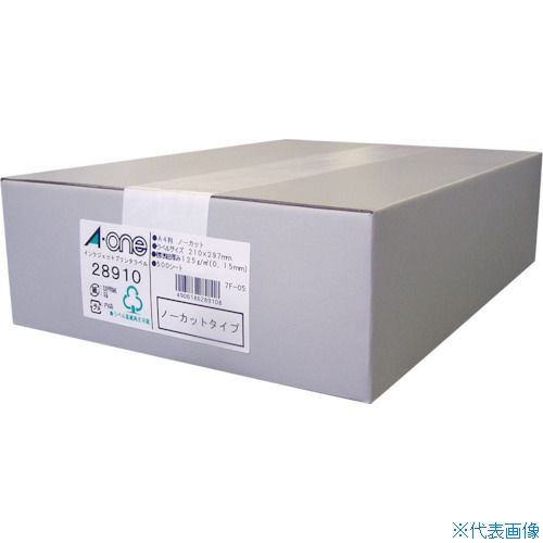 オレンジブック トラスコ中山　TRUSCO3M ラベルシール(インクジェット)1面 (500枚入) 〔品番:28910〕[ 注番:1043635]特長仕様仕様2●ラベルシール(インクジェット)1面　(500枚入)材質/仕上セット内容/付属品...