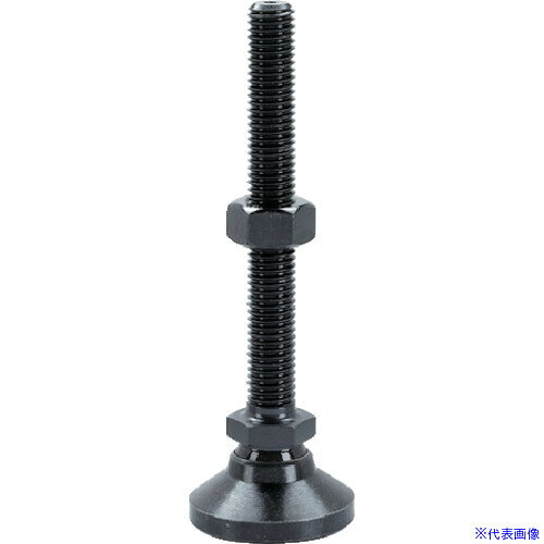 オレンジブック トラスコ中山　TRUSCOHALDER レべリングパッド パッド、オネジ付 耐荷重20kN 呼び寸法M10 〔品番:22590.0438〕[ 注番:1065944]特長●ボール・エレメントにボルトが付いたタイプのレベリング・...
