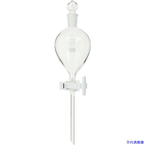 オレンジブック トラスコ中山　TRUSCOSIBATA 分液ロート PTFEコック付 100mL 〔品番:014250100〕[ 注番:1067007]特長●球形に近い形状なのでより効率よく撹拌され分離することができます。●PTFE製のコッ...