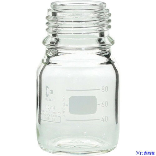 オレンジブック トラスコ中山　TRUSCOSIBATA 耐熱ねじ口びん びんのみ 100mL 10入 〔品番:0172001005A〕[ 注番:1067009]特長●バイオテクノロジー関連をはじめ、高純度医薬・試薬や分析用標準液などの保存容...
