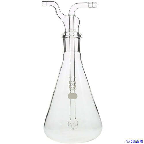 オレンジブック トラスコ中山　TRUSCOSIBATA SPCガス洗浄びん 三角フラスコ形 500mL 〔品番:014530500〕[ 注番:1071728]特長●三角フラスコ形状の洗浄びんと中管が、互換性のあるSPC規格になったガス洗浄び...