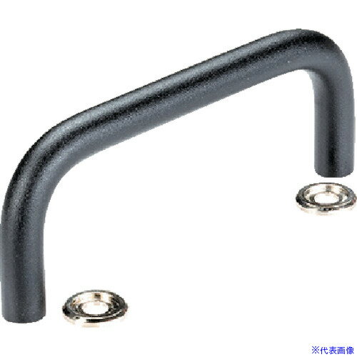 オレンジブック トラスコ中山　TRUSCOHALDER アーチ形グリップ 台座ワッシャー付 鋼、プラスチック被覆、黒 〔品番:24310.0320〕[ 注番:1078299]特長●台座ワッシャーによりグリップの座りが良くなります。仕様●取付...