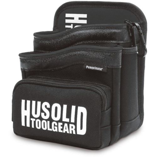 オレンジブック トラスコ中山　TRUSCOペンギンエース HUSOLID TOOLGEAR HT-010 ブラック 〔品番:HT010BK〕[ 注番:1110052]特長●使い勝手に優れた各種ポケットとカラビナ付きで、ツールをスマートに収納...