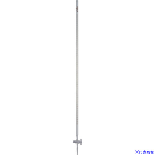 オレンジブック トラスコ中山　TRUSCOSIBATA ビュレット スーパーグレード PTFEコック付 50mL 〔品番:02131050〕[ 注番:1113608]特長●容量滴定に使用し、滴下した液の容量を秤量するためのガラス実験器具です...