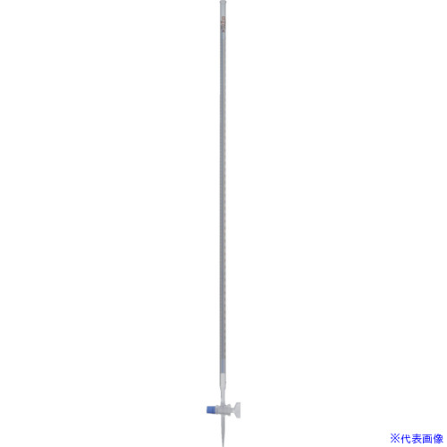 オレンジブック トラスコ中山　TRUSCOSIBATA ビュレット スーパーグレード ガラスコック付 青筋 50mL 〔品番:02163050〕[ 注番:1113609]特長●容量滴定に使用し、滴下した液の容量を秤量するためのガラス実験器具...