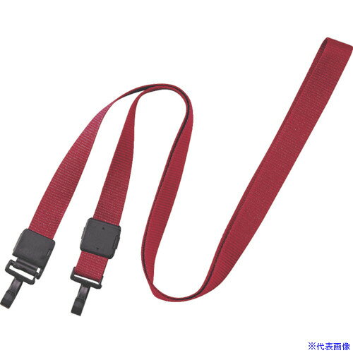 オレンジブック トラスコ中山　TRUSCOOP ループクリップ ダブルフック式 1本 赤 〔品番:NX17PRD〕[ 注番:1132518]特長●名札用ケースが裏返らないダブルフック式です。●イベント等で引き立つ15mm幅ストラップです。仕...