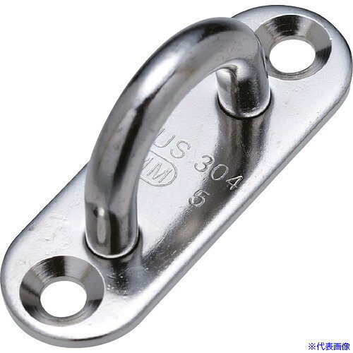 オレンジブック トラスコ中山　TRUSCO水本 アイプレート ステンレス パッドアイ 12mm×36mm 〔品番:A524〕[ 注番:1134628]特長●ステンレス製で錆びにくく、耐久性に優れます。●設置幅の狭い面でも取り付け可能です。用...