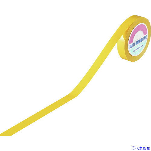 オレンジブック トラスコ中山　TRUSCO緑十字 ガードテープ(ラインテープ) 黄 GTH−252Y 25mm幅×20m 再はく離タイプ 〔品番:149023〕[ 注番:1140562]特長●これまでの区域標示用テープと異なりはがした後、ノ...