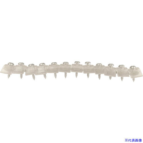 オレンジブック トラスコ中山　TRUSCODAIDOHANT ショート連結波板ビス 12連×2本(24本入) 4.2×23mm クリア 〔品番:10176068〕[ 注番:1142620]特長●合板12.5mm厚に波板を取り付ける際にもビス...