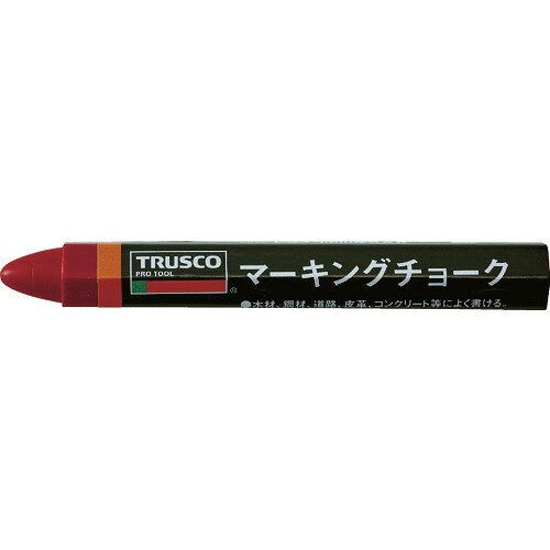 オレンジブック トラスコ中山　TRUSCOTRUSCO マーキングチョーク 赤 3本入 〔品番:TMC19R〕[ 注番:1146030]特長●道路標示・ブロック・コンクリートなどによく書けます。●マーキング後、ぬれても消えにくいです。●どん...