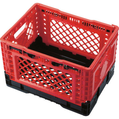 オレンジブック トラスコ中山　TRUSCOTRUSCO 折りたたみメッシュコンテナ25L レッド 〔品番:TRMPB25R〕[ 注番:1148114]特長●耐久性と効率、互換性と汎用性を重視し設計開発された折りたたみメッシュコンテナです。●...