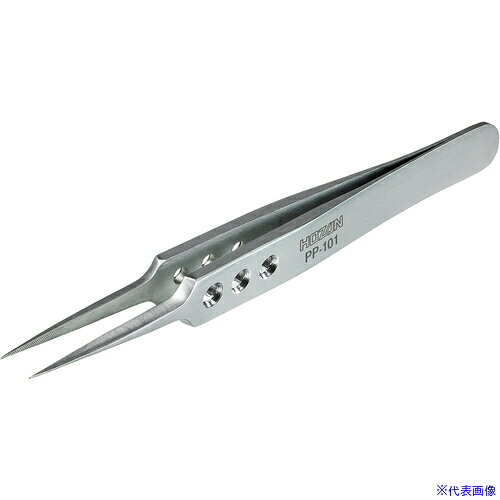 オレンジブック トラスコ中山　TRUSCOHOZAN ピンセット 全長115mm 〔品番:PP101〕[ 注番:1148624]特長●強力型ピンセットのハイグレードシリーズです。●先端ローレット付きで保持力を強化しています。●熱処理を施した...