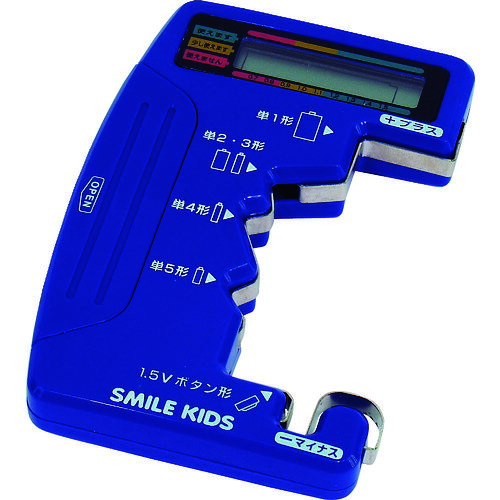 オレンジブック トラスコ中山　TRUSCOスマイルキッズ デジタル電池チェッカー2 〔品番:ADC07〕[ 注番:1155392]特長●サッと使えて見やすい大型液晶画面です。用途●分かりにくい電池の残量を液晶画面に表示仕様●電源：単4乾電池...