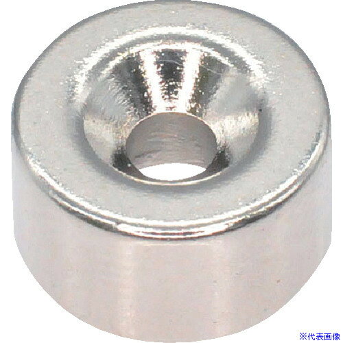 オレンジブック トラスコ中山　TRUSCOTRUSCO ネオジム丸形磁石 皿ねじ穴付 外径9mm×5mm M2 1個入 〔品番:T09R05M2〕[ 注番:1156905]特長●磁力の強いネオジム磁石です。用途●センサーやモーター部品として...