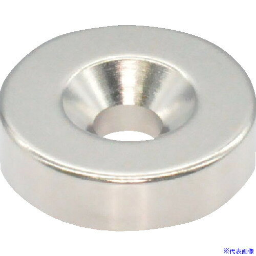 オレンジブック トラスコ中山　TRUSCOTRUSCO ネオジム丸形磁石 皿ねじ穴付 外径18mm×4mm M4 1個入 〔品番:T18R04M4〕[ 注番:1156911]特長●磁力の強いネオジム磁石です。用途●センサーやモーター部品とし...