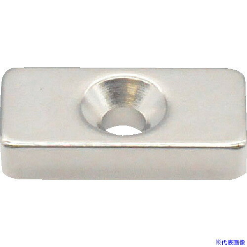 オレンジブック トラスコ中山　TRUSCOTRUSCO ネオジム角形磁石 皿ねじ穴付 20mm×10mm×4mm M3 1個入 〔品番:T20K04M3〕[ 注番:1156958]特長●磁力の強いネオジム磁石です。用途●センサーやモーター部...