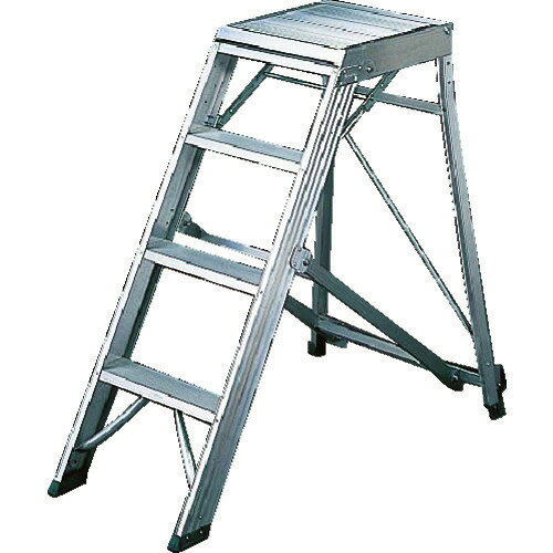 オレンジブック トラスコ中山　TRUSCOTRUSCO 折りたたみ式作業用踏み台 高さ1.20m 〔品番:TDAD120〕[ 注番:1157855]特長●折りたたみ式なので、収納スペースを取りません。●背面キャスター付きです。●（φ100m...