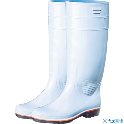 オレンジブック トラスコ中山　TRUSCO弘進ゴム 長靴 ザクタスZ-01白24.5cm 〔品番:Z01W245〕[ 注番:1160356]特長●PVC製長靴のロング丈スタンダードタイプです。●耐油ソール・アッパーで油に強いです。●抗菌仕様...