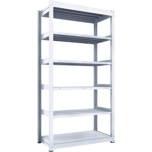 オレンジブック トラスコ中山　TRUSCOTRUSCO TUG型中量ボルトレス棚 450kg 単体型 1255×626×H2400 6段 〔品番:TUG45084L6〕[ 注番:1164282]特長●完全ボルトレス構造のため、工具なしで組み...