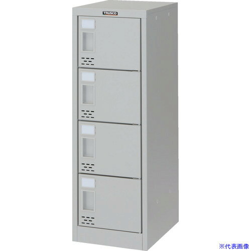 オレンジブック トラスコ中山　TRUSCOTRUSCO シューズケース 4人用 296X380XH880 〔品番:SC04〕[ 注番:1164700]特長●連結可能な1列4段仕様のシューズロッカーです。●連結はドライバー1本（NO.2）で簡...