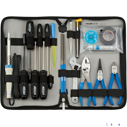オレンジブック トラスコ中山　TRUSCOHOZAN 工具セット20点 〔品番:S10〕[ 注番:1173863]特長●学校実習、企業内技術研修用です。●OA機器のメンテナンスから学校での実習用など、幅広く使用できる便利なセットです。●薄型...
