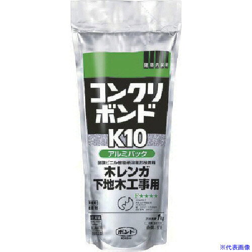 オレンジブック トラスコ中山　TRUSCOコニシ コンクリボンドK10 1kg(アルミパック) #41029 〔品番:K10AL1〕[ 注番:1173885]特長●下地木工事に最適です。●JIS F☆☆☆☆規格品です。●日本接着剤工業会JA...