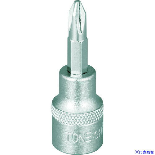 オレンジブック トラスコ中山　TRUSCOTONE ドライバービットソケット (+)No.2 差込角9.5mm 〔品番:3HP2〕[ 注番:1197355]特長●ラチェットハンドルなどに取り付けて使用することにより、マイナスねじ、プラスねじ...